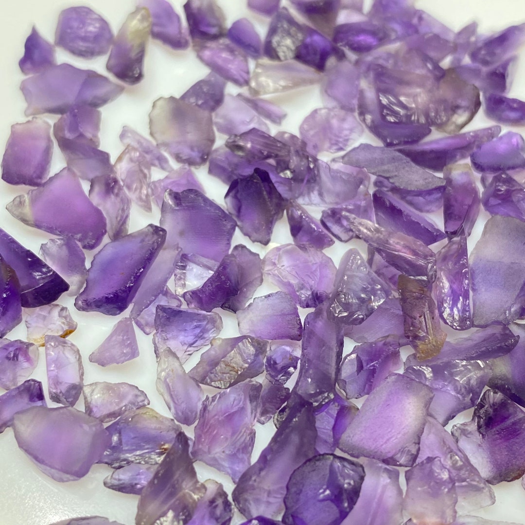 African Amethyst Rough Crystal | 3MM to 5 MM Unoque African Amethyst Raw Stones | Gems for ...