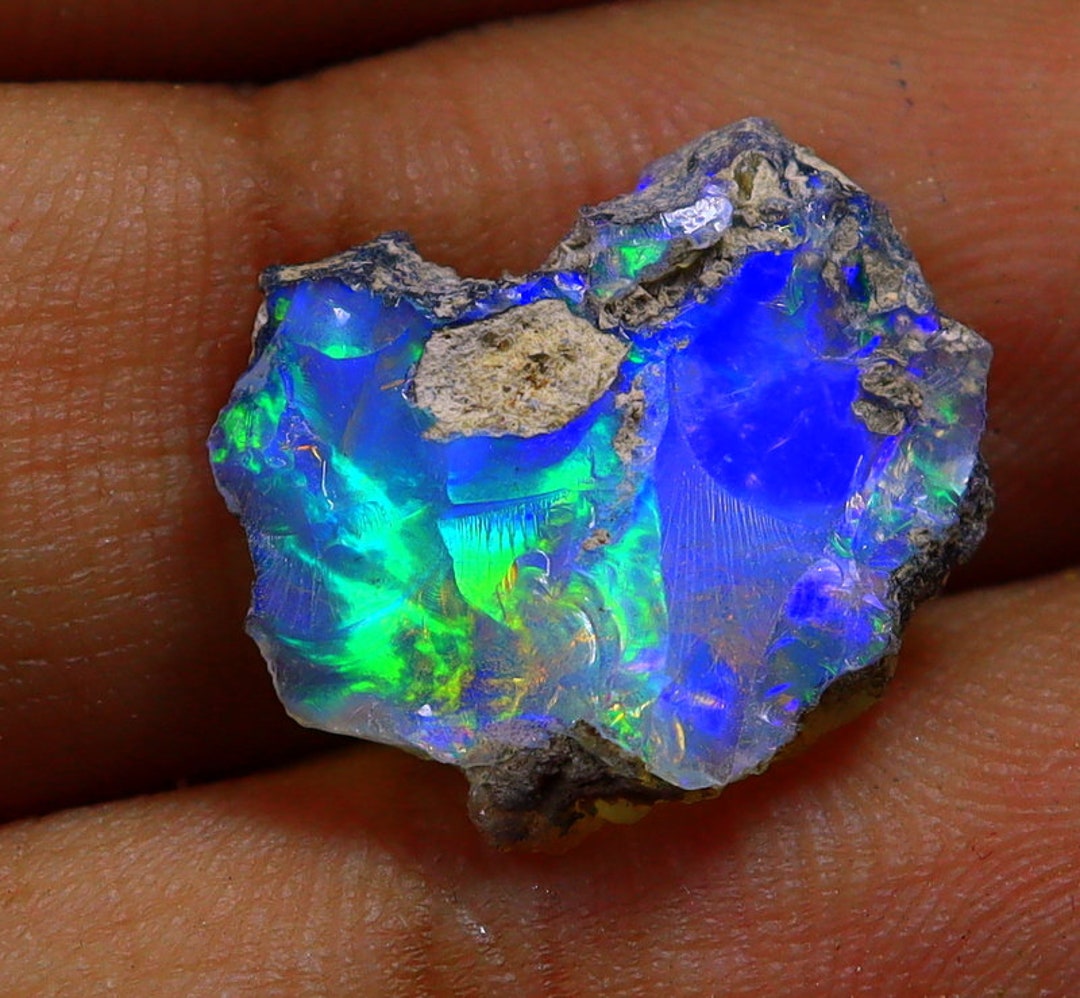 4.40 Carat OPAL Raw Crystal - Cutting Grade - Raw Opal Crystal, October Birthstone, Welo Opal ...