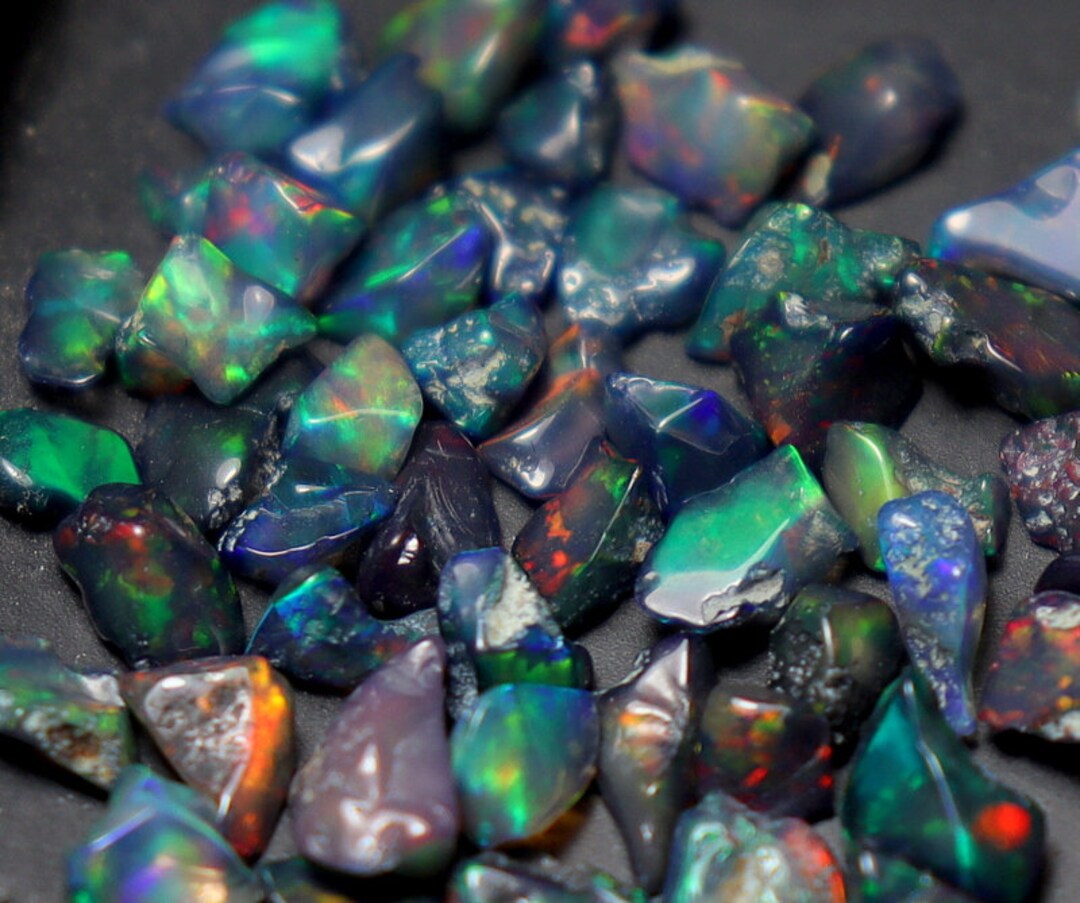 AAA Grade Black Opal Rough Gemstone-opal Rough-ethopian Welo Opal-mix ...