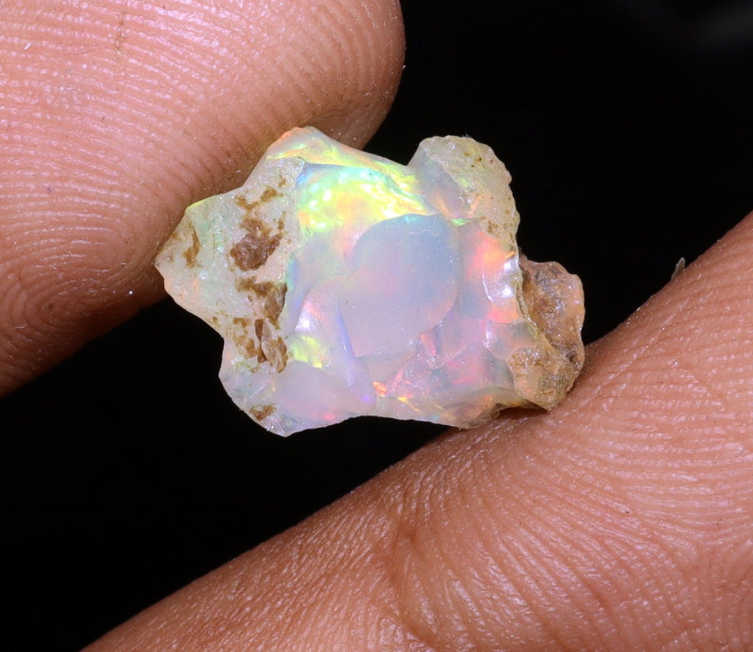 AAA Welo Opal Crystal: 6.5 Carat Ethiopian Opal Rough (14x10x9mm) - Etsy