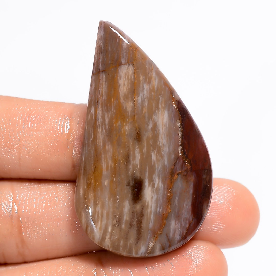 Outback Jasper Gemstone Cabochon: Fancy Jewelry Making Stone (45X25X5 ...