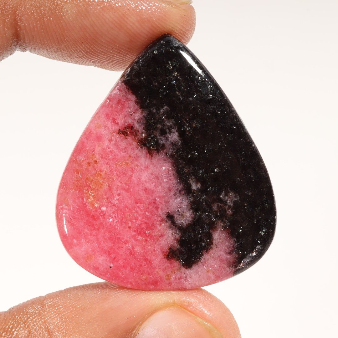Rhodonite Pear Shape Cabochon Loose Gemstone for Making Jewelry 56.25 ...