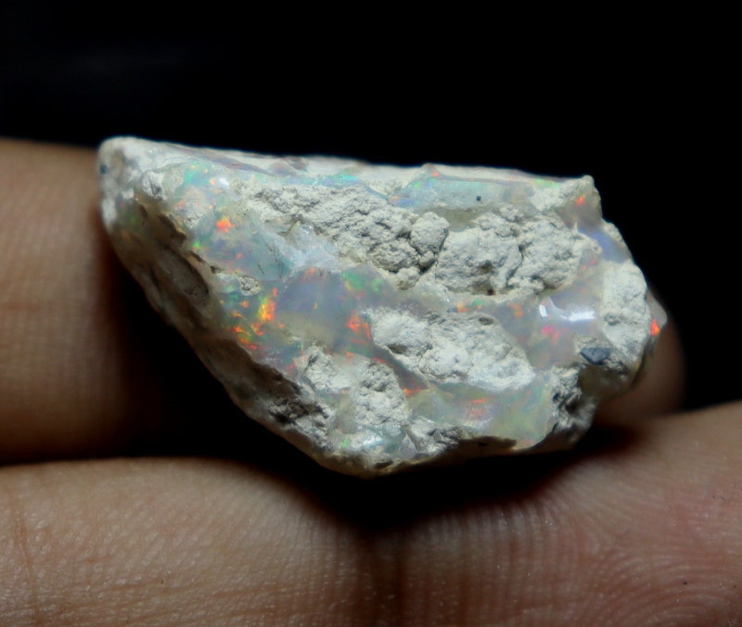 17.10 Carat OPAL Raw Crystal - Cutting Grade - Raw Opal Crystal, October Birthstone, Welo Opal ...
