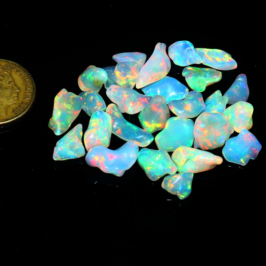 100 Pcs Opal Healing Stone October Gemstone Energy Stone Rough Opal ...