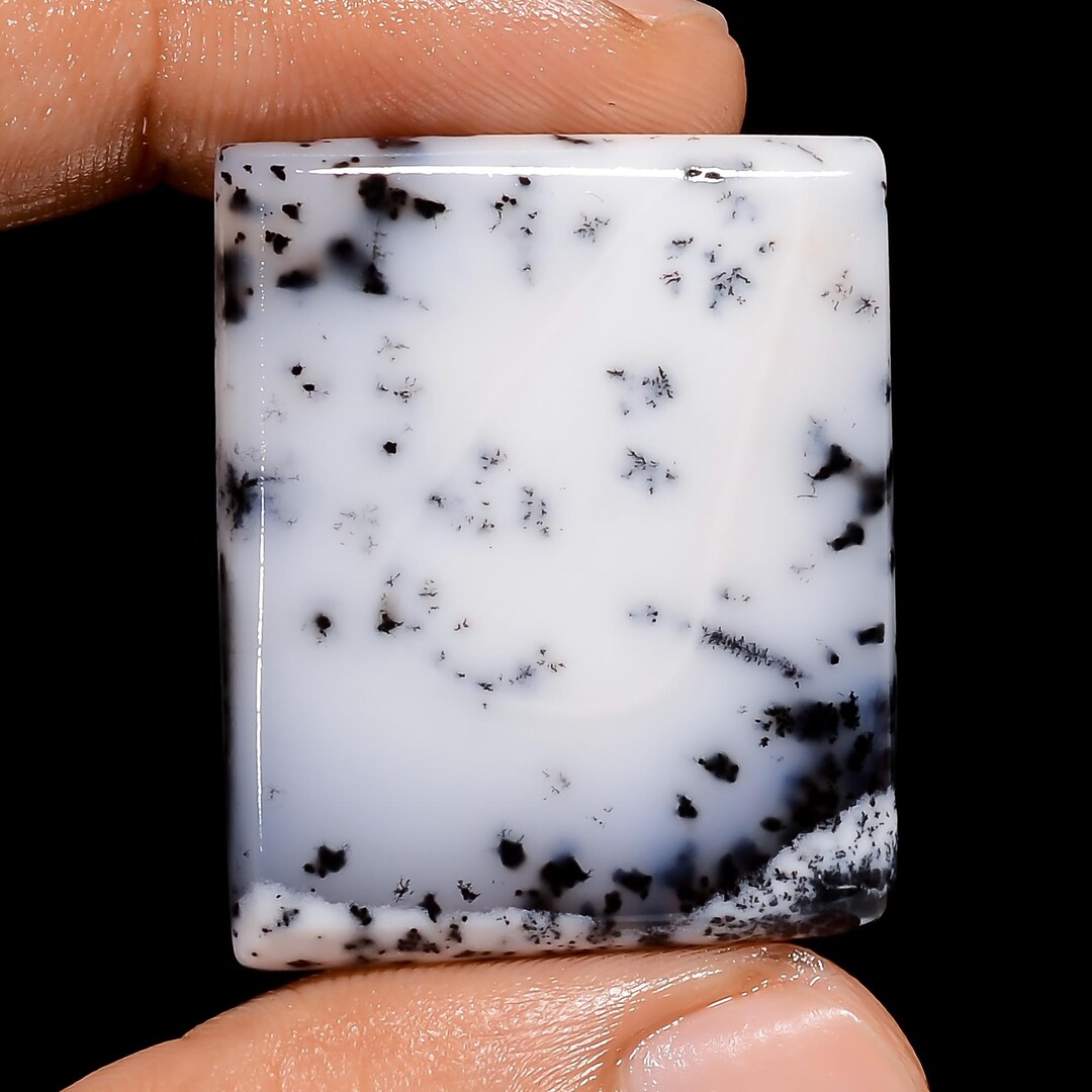 Dendrite Opal Gemstone Rectangle Shape Cabochon Gemstone for Making ...