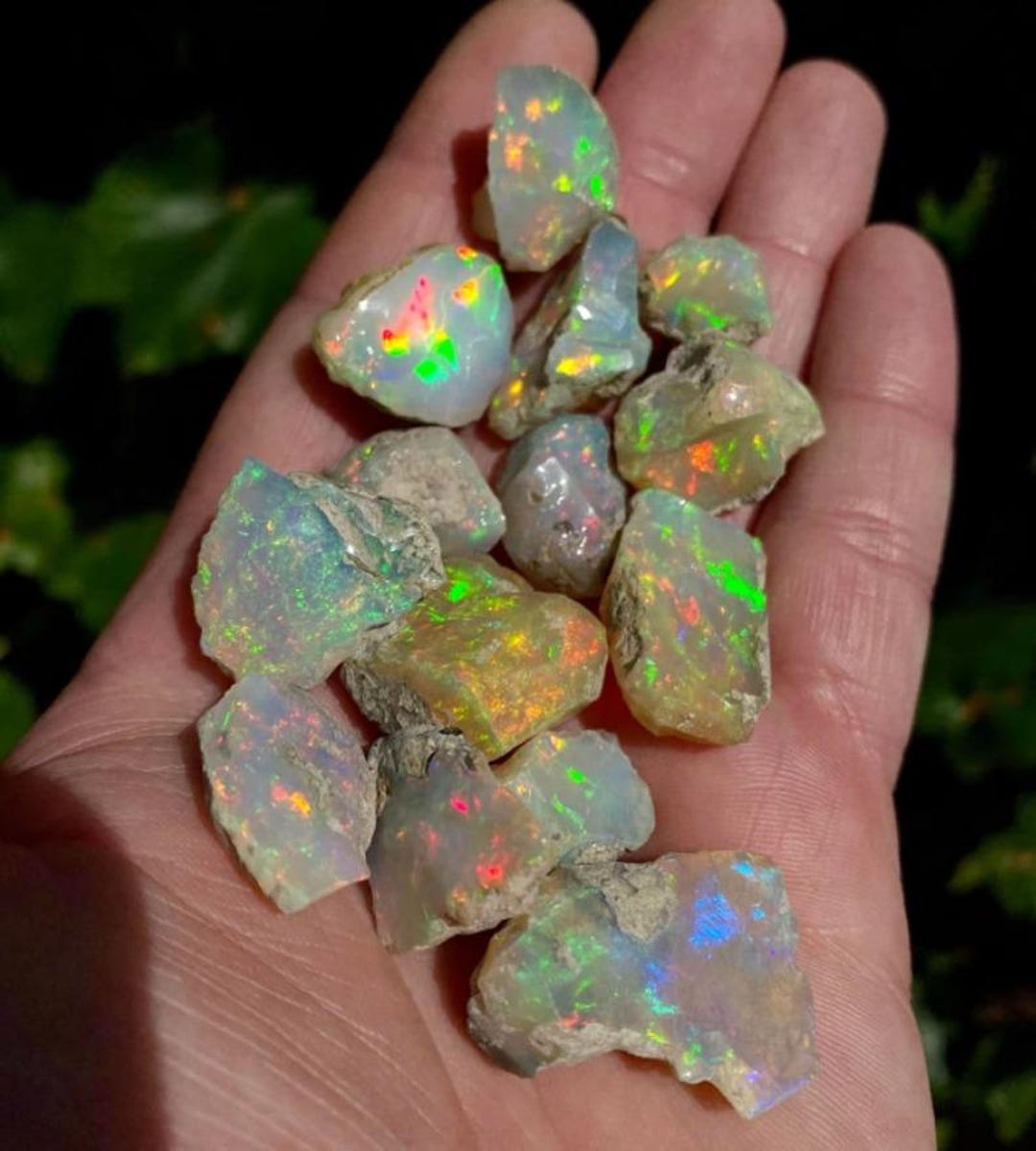 50 Carat Opal Rough Raw Fire Crystal Opal Raw Stone, Opal Rough Lot ...