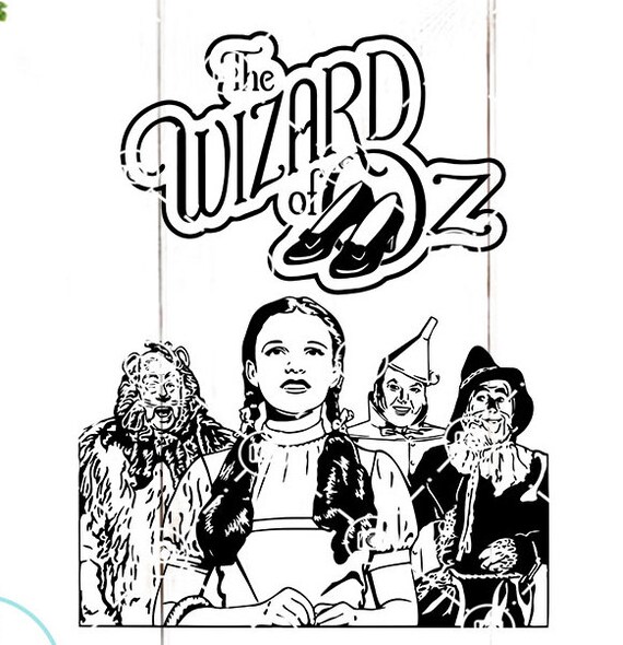 The Wizard Of Oz Movie SVG Wizard Of Oz Movie Vector SVG | Etsy