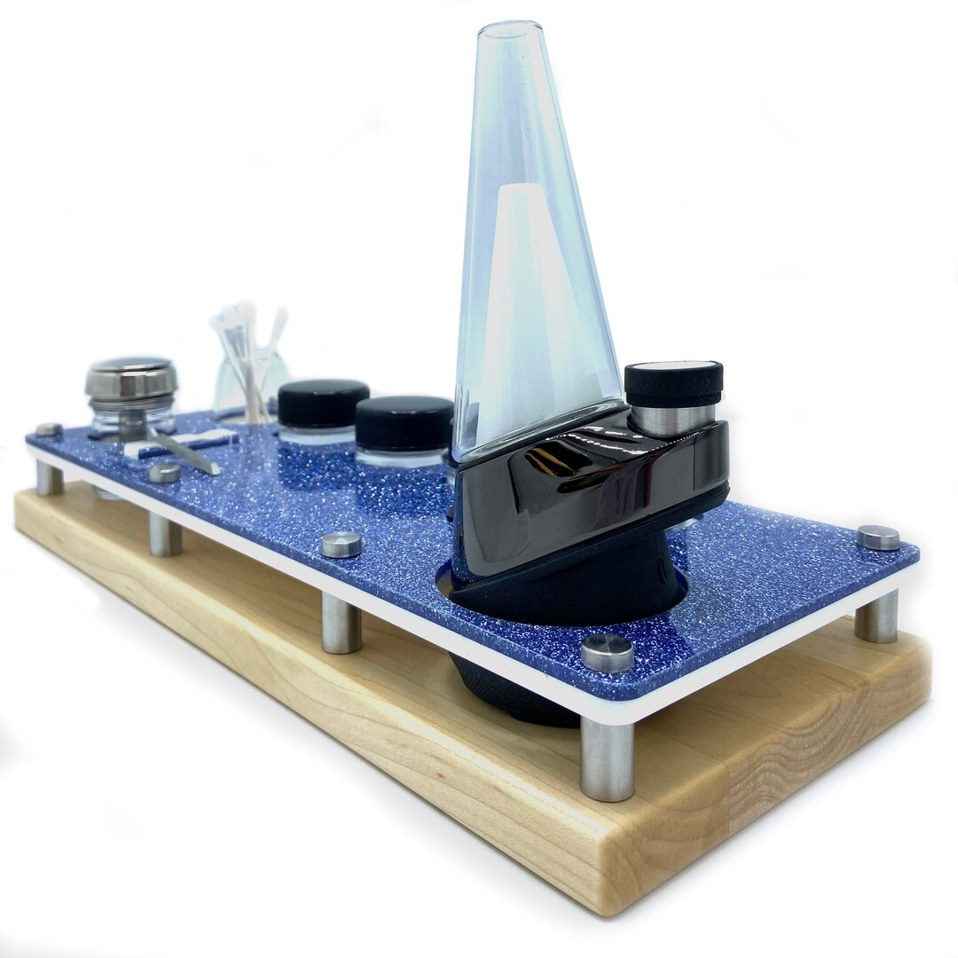 Puffco Peak or Pro Glitter Dab Rig Station, Concentrate Vaporizer Tray ...