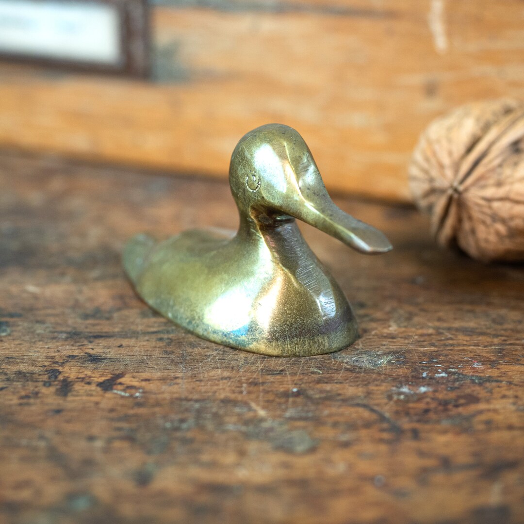 Brass Figure Duck, Typesetting Box Figure - Etsy