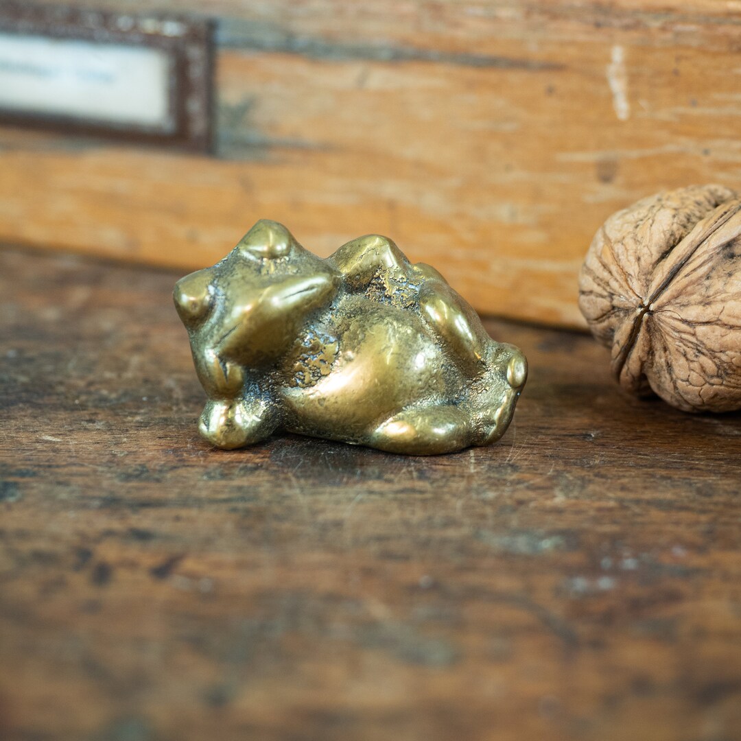 Chilled Frog Made of Brass, Typesetting Box Figure - Etsy