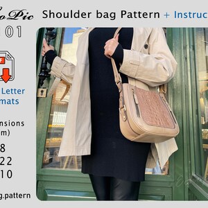 Shoulder Bag Pattern #101 + Instructions | (PDF A4 and Letter ...