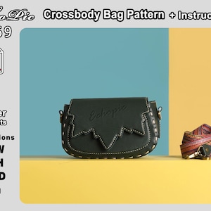 Crossbody Leaf Flap Bag Pattern - Letter & A4 Pdf + Instructions ...