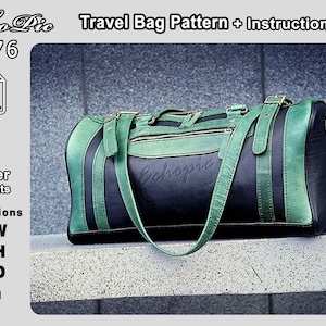 Travel Bag Pattern 076 - Letter & A4 (pdf) + Instructions - Duffel Bag ...
