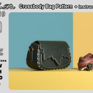 Crossbody Leaf Flap Bag Pattern - Letter & A4 Pdf + Instructions ...