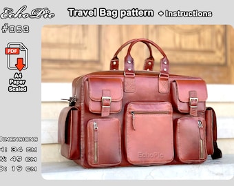 Leather Shoulder Bag Template Printable Scaled Files pdf - Etsy