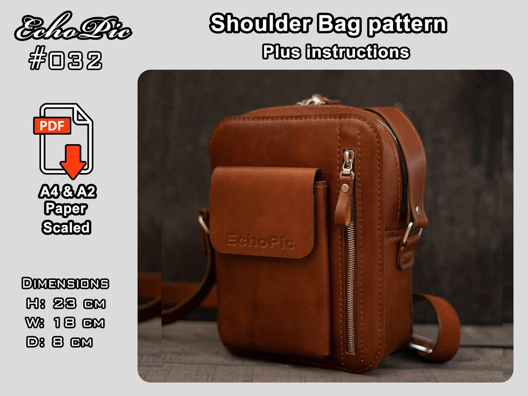 Men's Shoulder Bag Pattern- PDF - 032 - Etsy