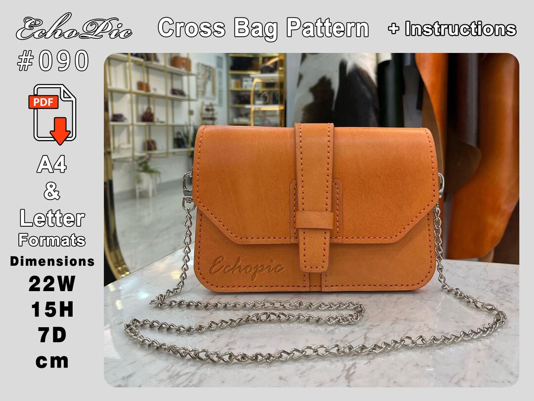 Cross Bag Pattern #090 + Instructions (PDF A4 and Letter) - Etsy