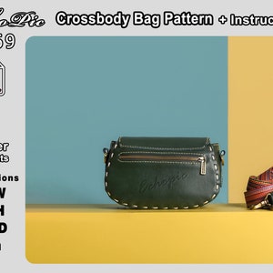 Crossbody Leaf Flap Bag Pattern - Letter & A4 Pdf + Instructions ...