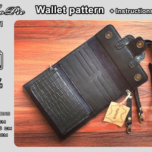 Leather Women's Wallet Pattern- PDF File + Instructions - 051 - Etsy