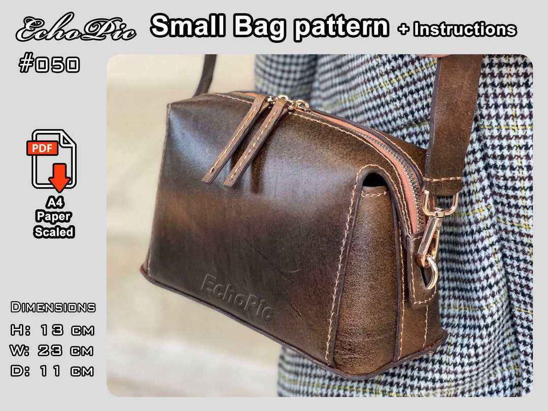 Women's Small Leather Bag Pattern +instructions PDF 050 - Etsy