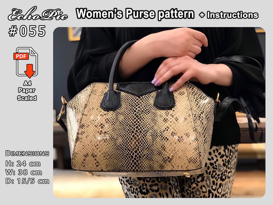 Purse Pattern - #055 - PDF - A4 + Instructions - Etsy