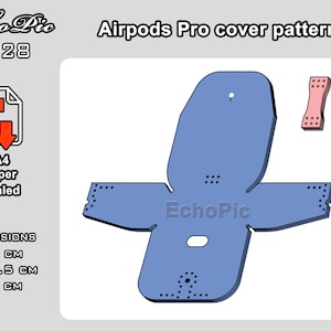 Air Pods Pro Cover Pattern Template Printable Scaled Files pdf - Etsy