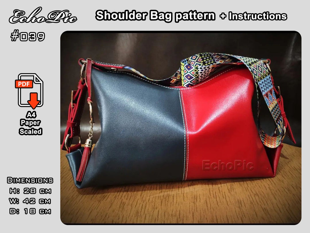 Shoulder Bag Pattern pdf Bag Pattern 039 - Etsy