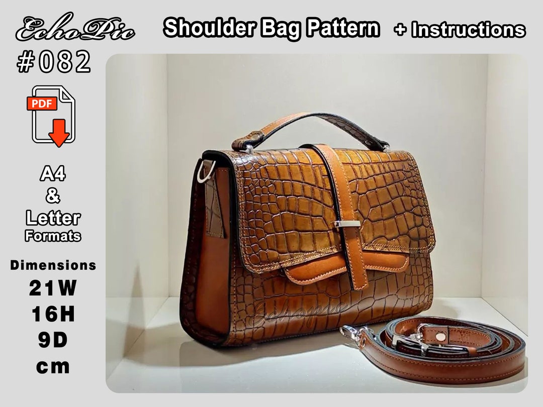 Shoulder Bag Pattern +instructions (PDF A4 and Letter) 082 - Etsy