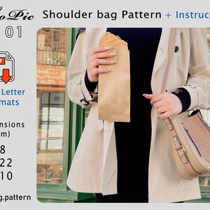 Shoulder Bag Pattern #101 + Instructions | (PDF A4 and Letter ...