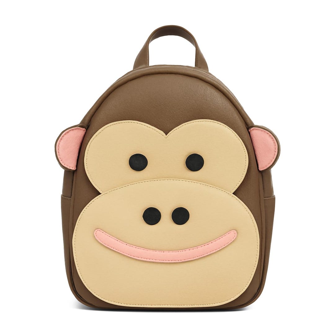 Leather Kids Backpack Pattern: Monkey Design (PDF) 006 #8 - Etsy