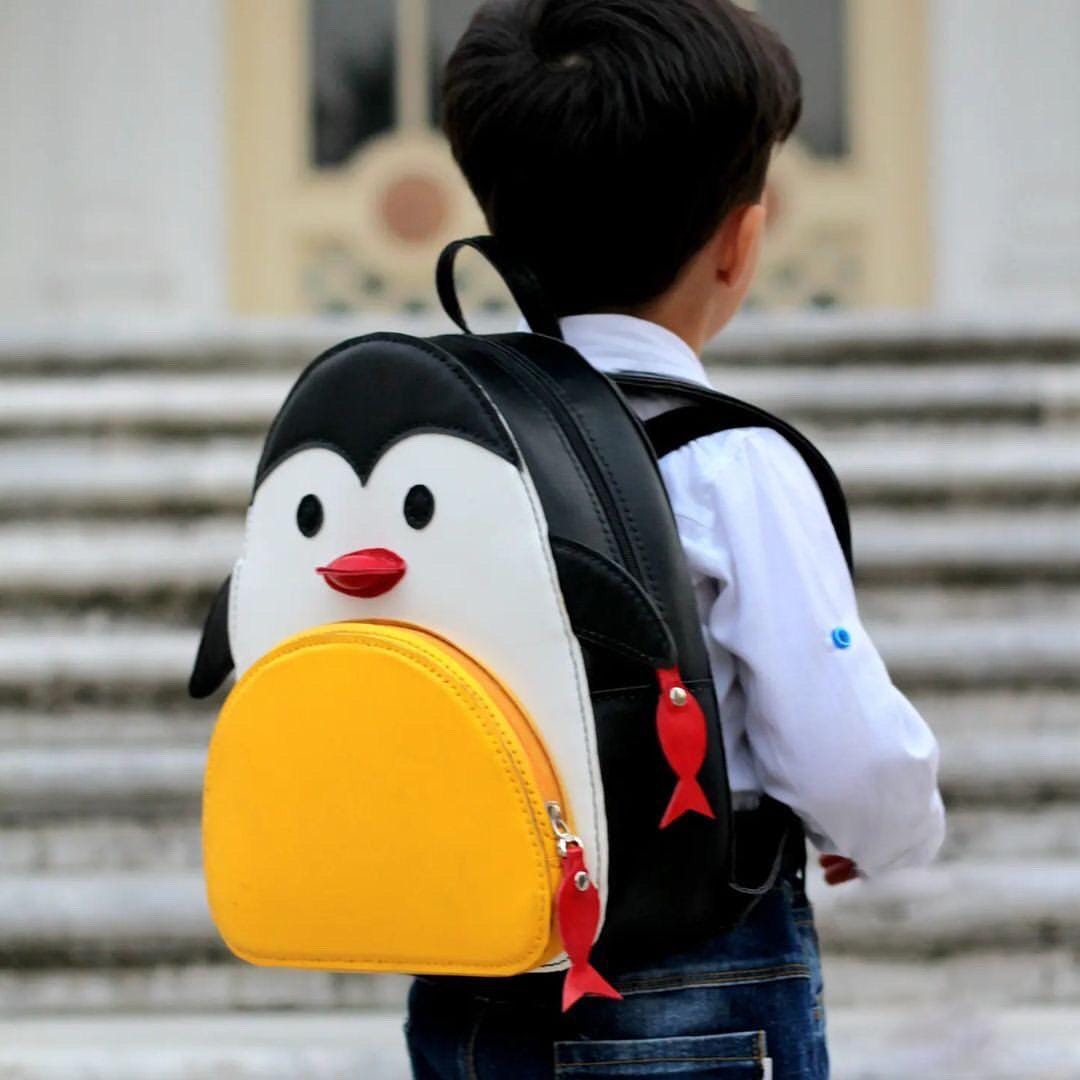 Leather Kids Backpack Pattern - Penguin Design 006 - 01 (pdf) - Bag ...