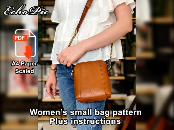 - bag pattern pdf women's small leather bag template printable scaled ...