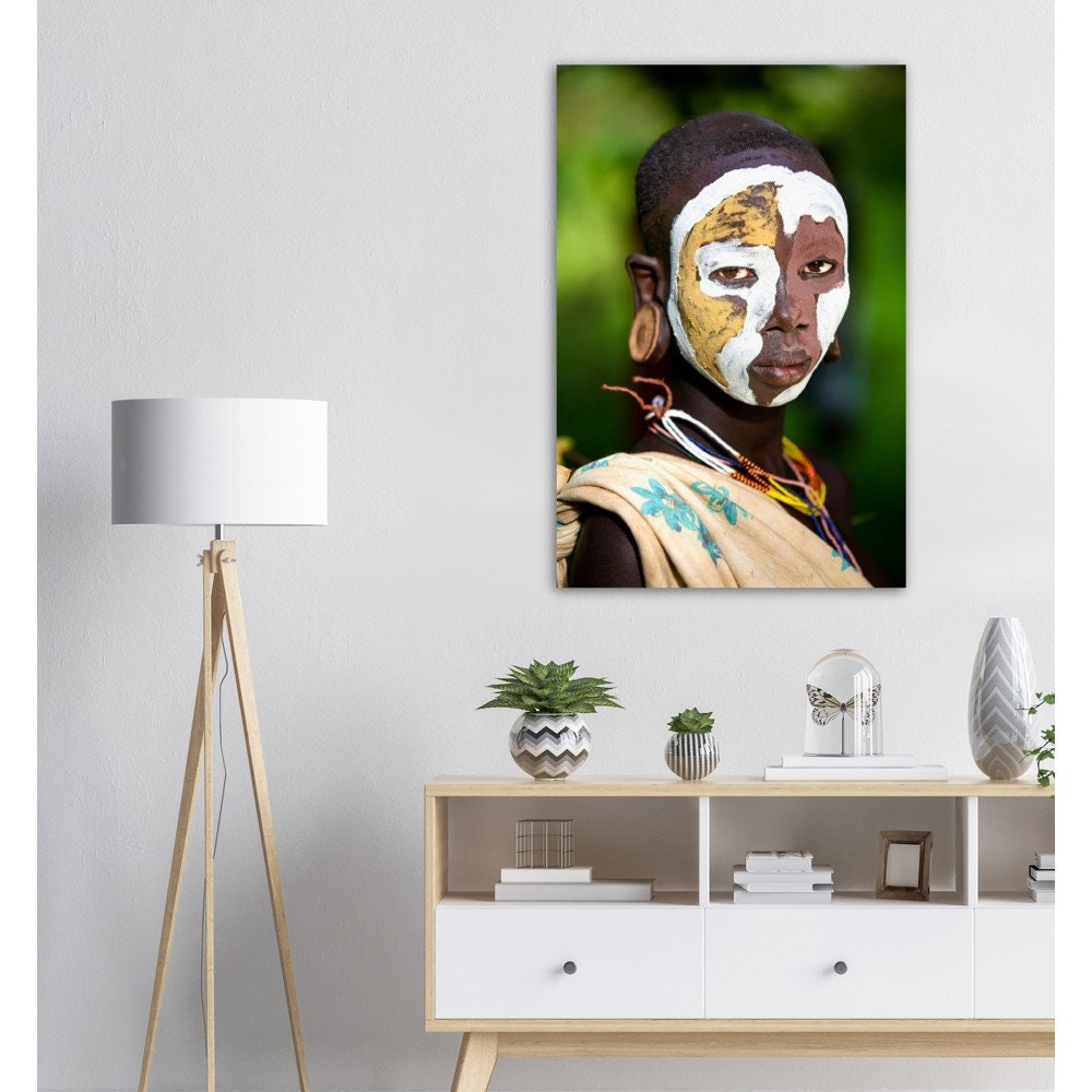 Premium Matte Paper Poster African Wall Art, Portrait of a Woman From ...