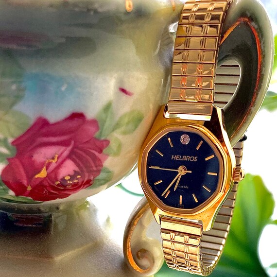 Helbros slim vintage gold watch - Gem