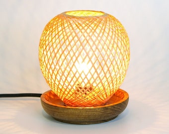 Bamboo Table Lamp | Etsy