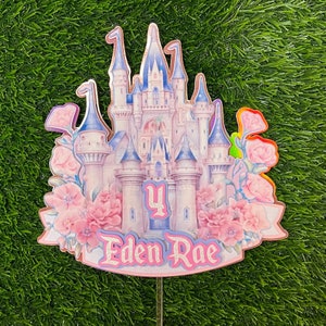 Princess Castle Cake Topper: Whimsical Storybook Theme - Etsy