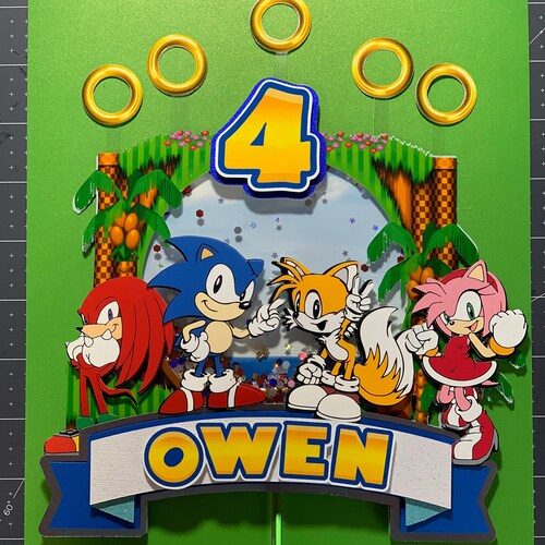 Shadow the Hedgehog Cake Topper - Etsy