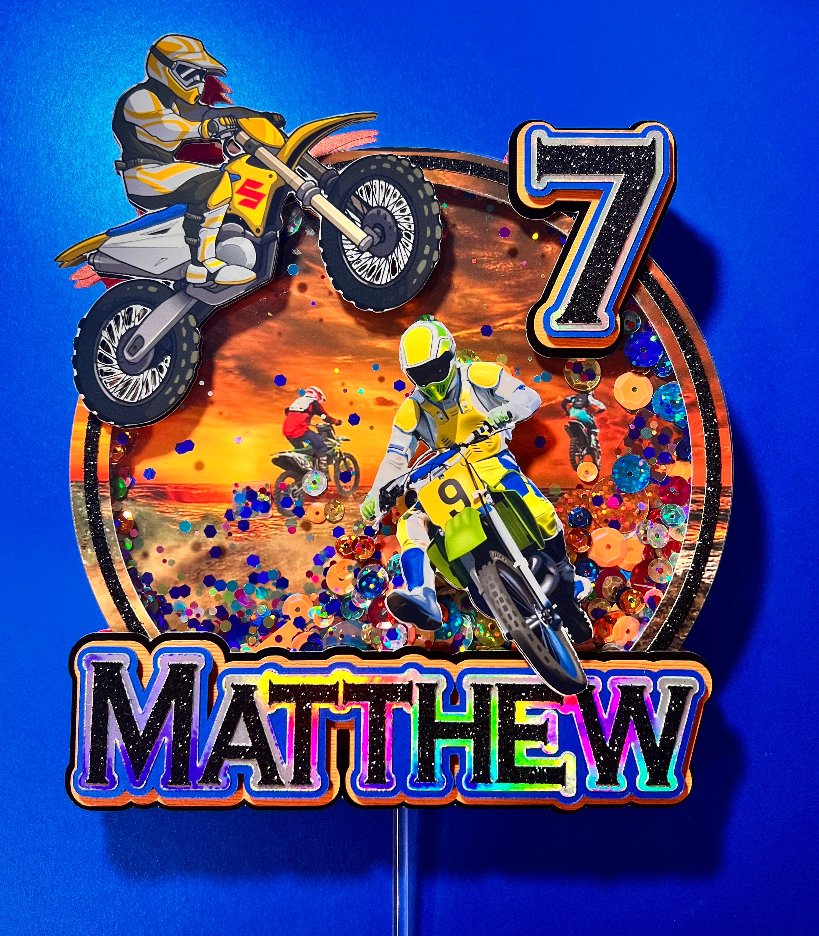 Dirt Bike Cake Topper / Motocross Cake Topper / Motorbike Cake - Etsy