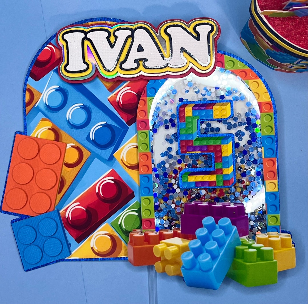 LEGO Cake Topper / LEGO Party Crafts / LEGO Theme - Etsy