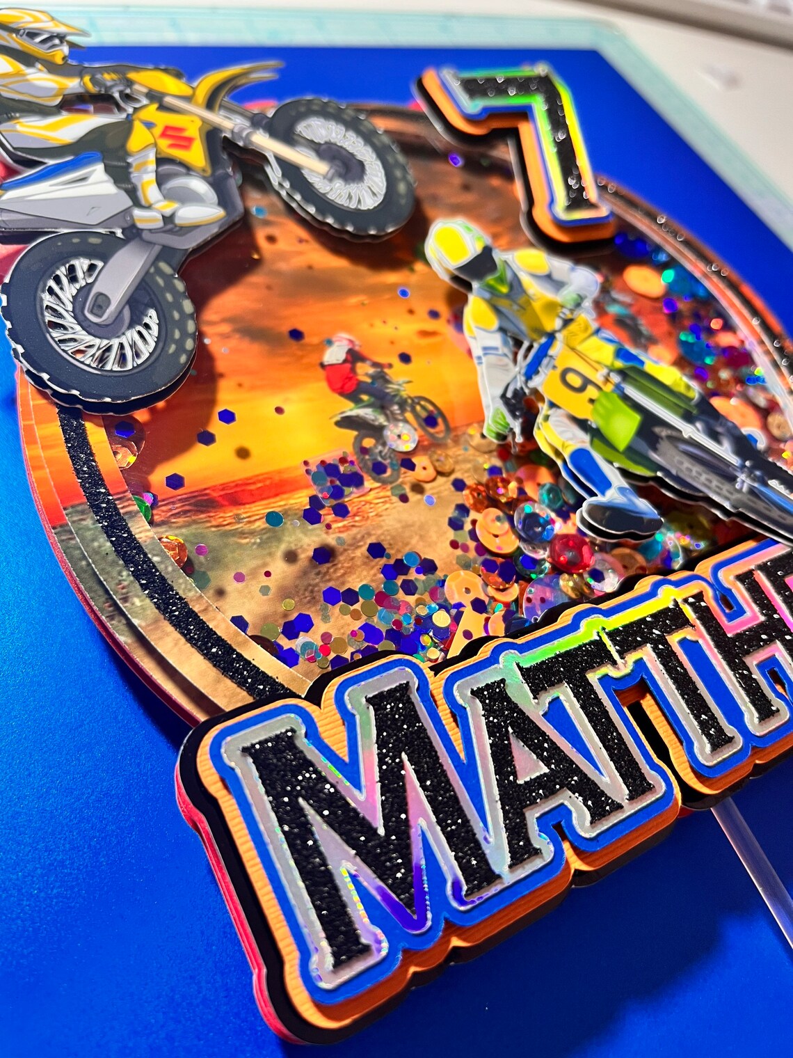 Dirt Bike Cake Topper / Motocross Cake Topper / Motorbike Cake - Etsy