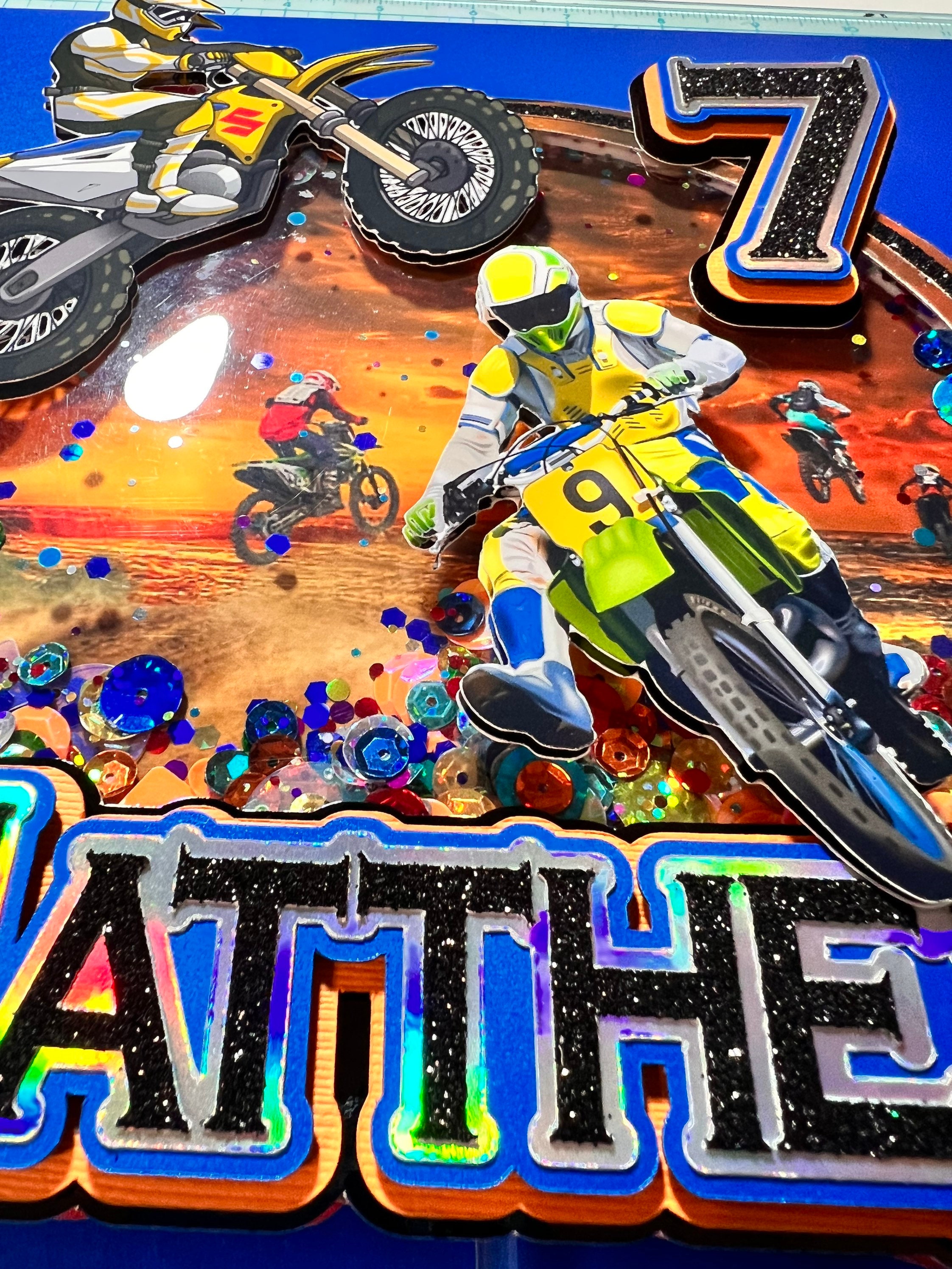 Dirt Bike Cake Topper / Motocross Cake Topper / Motorbike Cake - Etsy