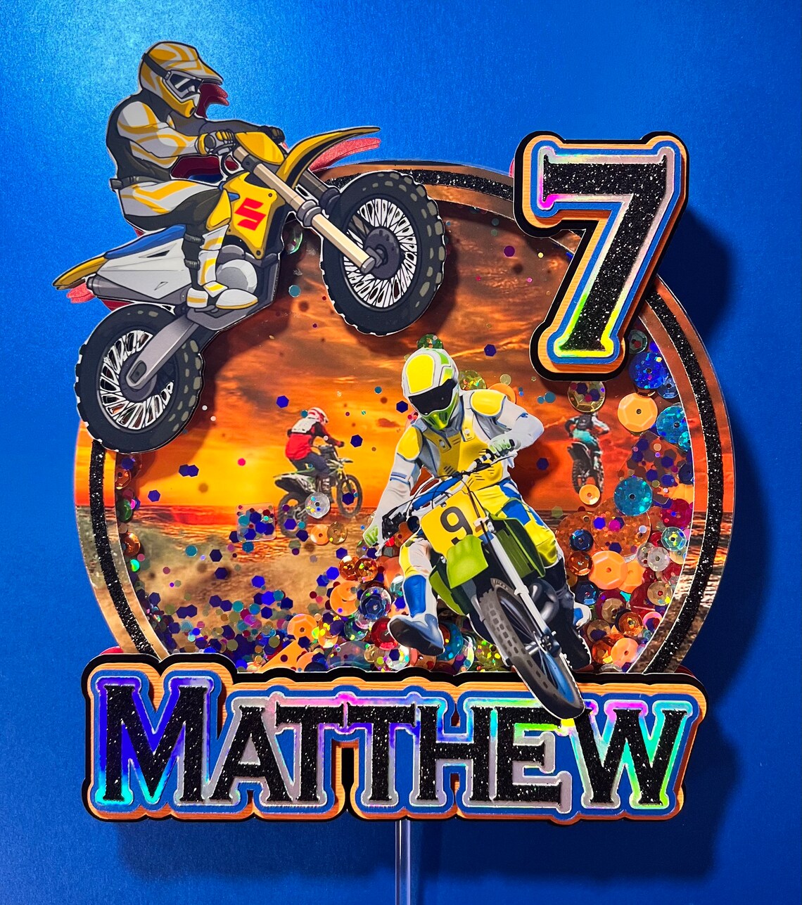 Dirt Bike Cake Topper / Motocross Cake Topper / Motorbike Cake - Etsy