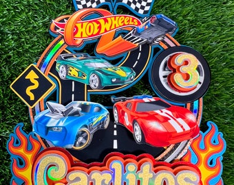 Hot Wheels Cake Topper - Etsy