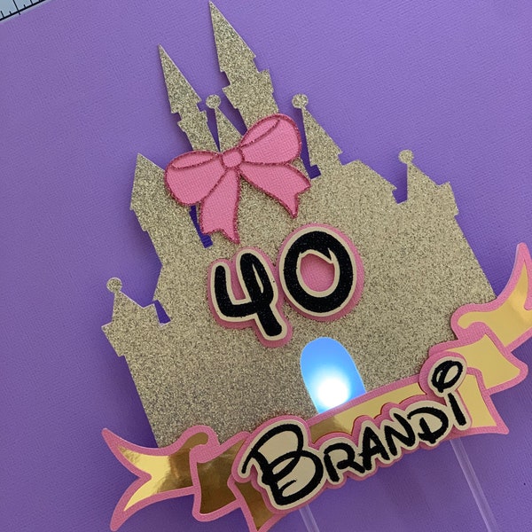 Castle Cake Topper - Etsy