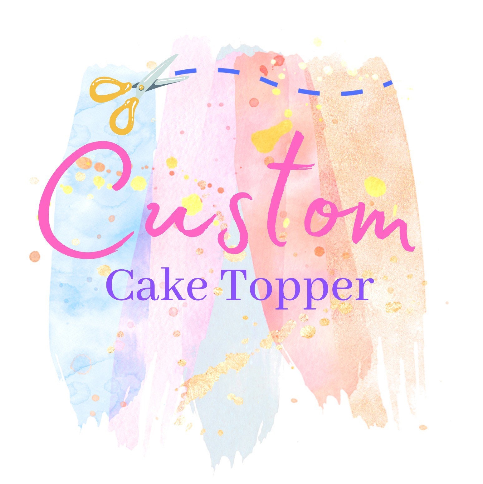Custom Cake Topper - Etsy
