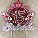 Stars Cake Topper / Elegant Cake Topper / Milestone Birthday / Sweet 15 ...