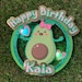 Cute Avocado Cake Topper / Amazing Avocado Theme / Girly Avocado Cake ...