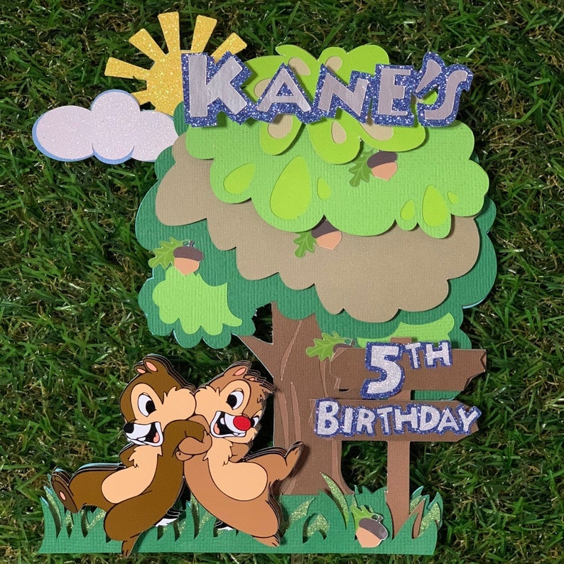 Chip 'n Dale Cake Topper - Etsy