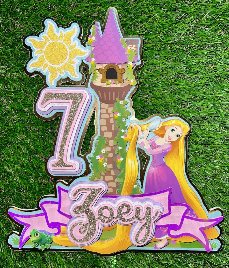 Rapunzel Cake Topper - Etsy