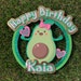 Cute Avocado Cake Topper / Amazing Avocado Theme / Girly Avocado Cake ...